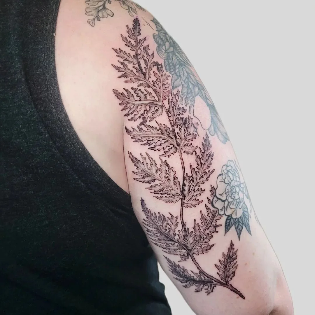 Gray Wash Tash Tattoo