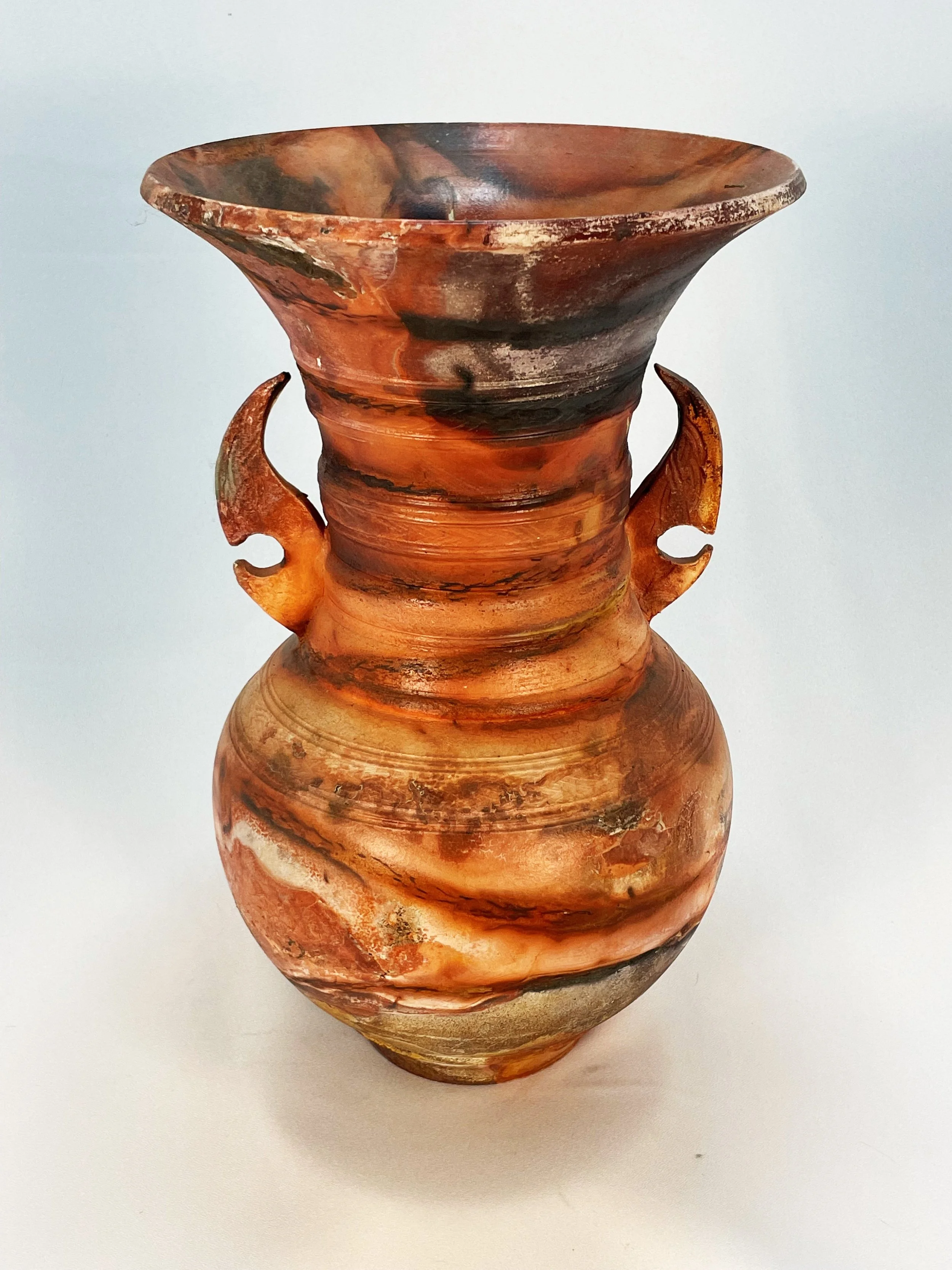 Tiger Sagger Raku | Explore Unique Raku Art - Shop Now — Steve Sanders Raku