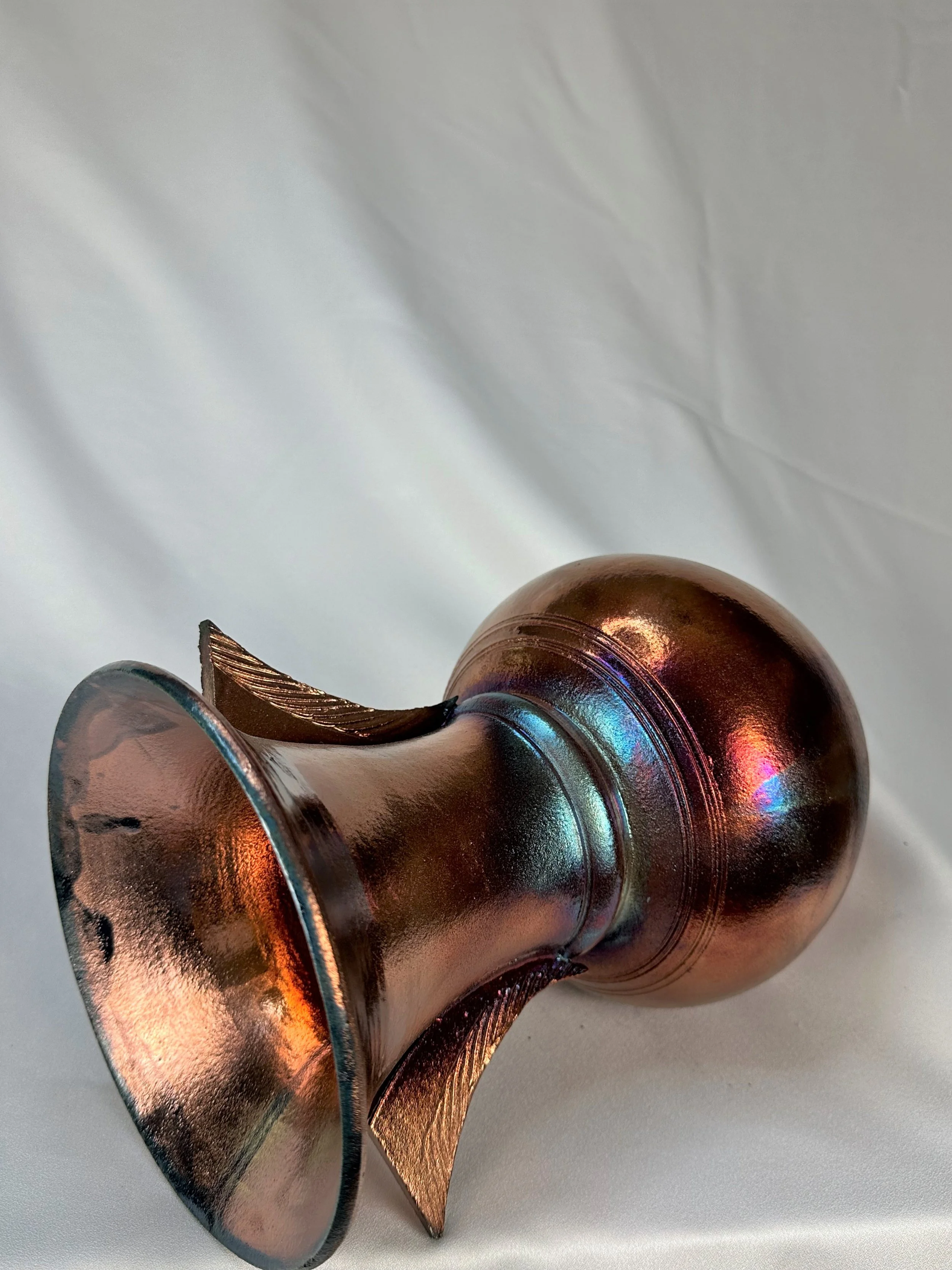 Luster Empress Vessel #1852 — Steve Sanders Raku