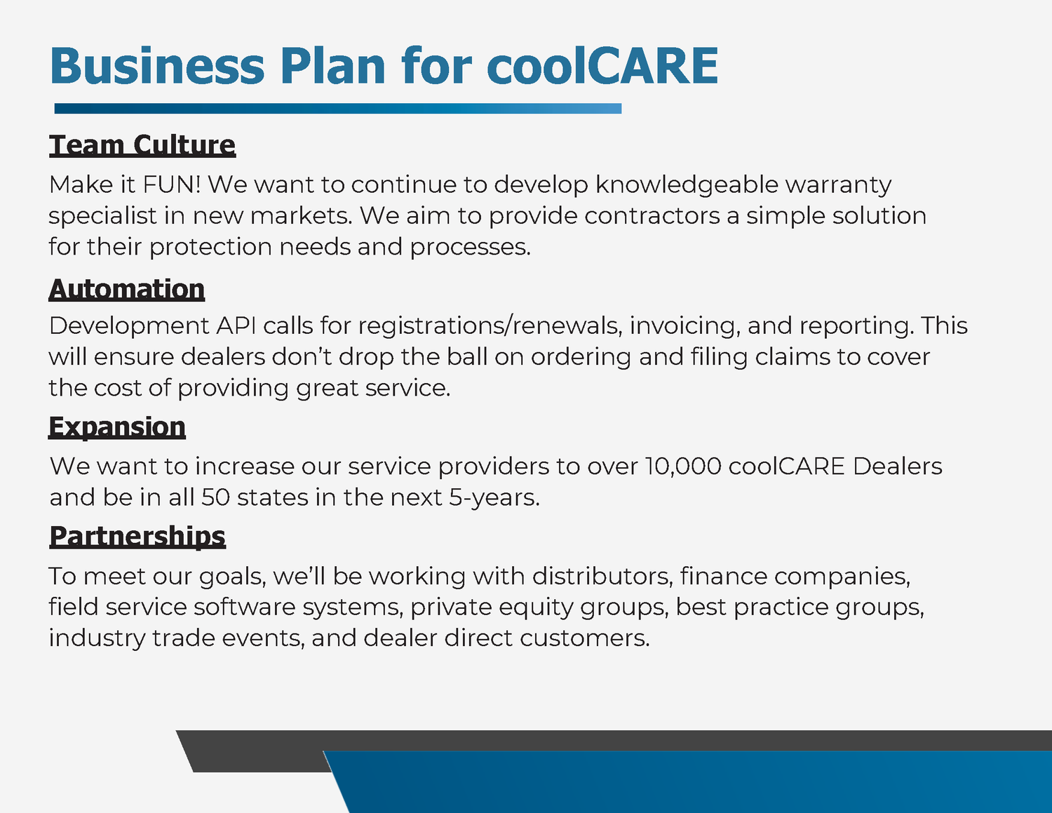 coolCARE Protection Plans — coolCARE Overview