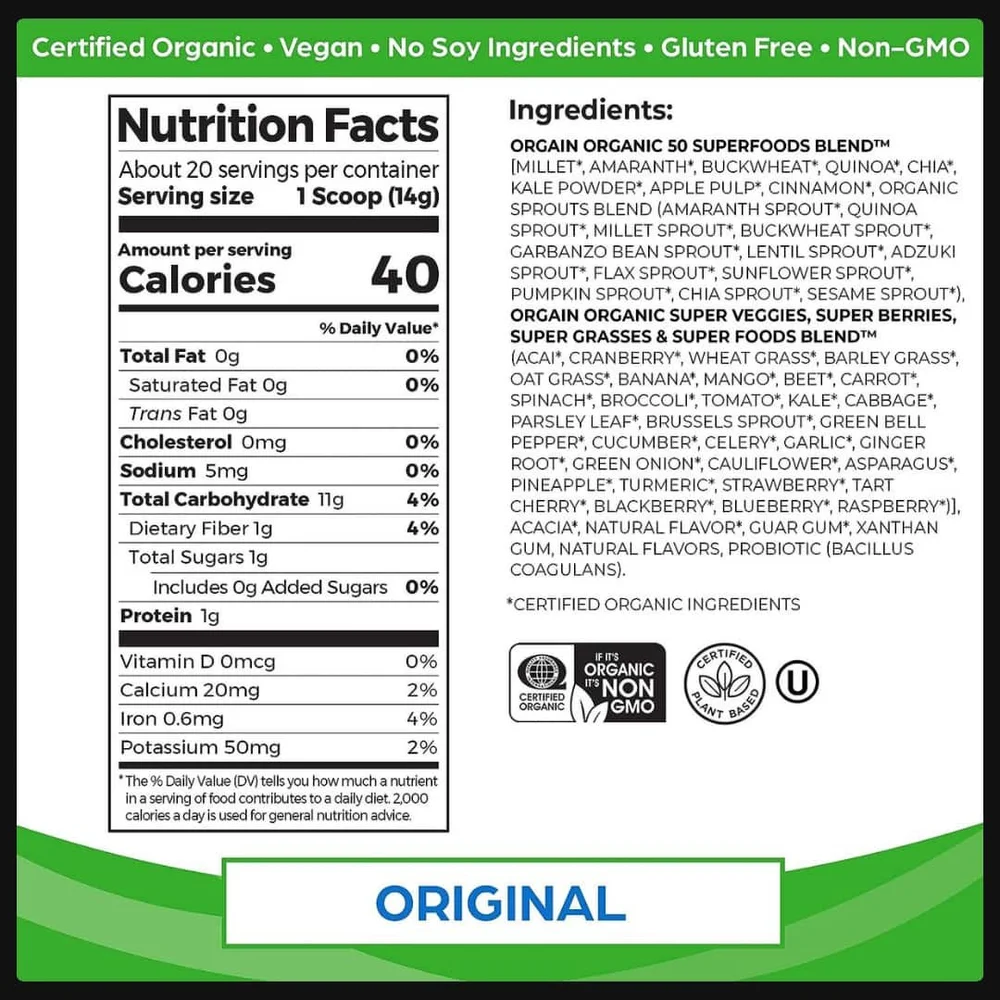 Orgain Organic Superfoods Review — Unstoppabl
