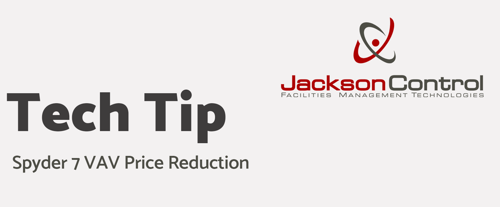 Spyder 7 VAV Price Reduction — Jackson Control