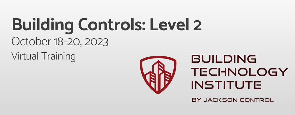 Building Controls: Level 2 (Virtual) — Jackson Control