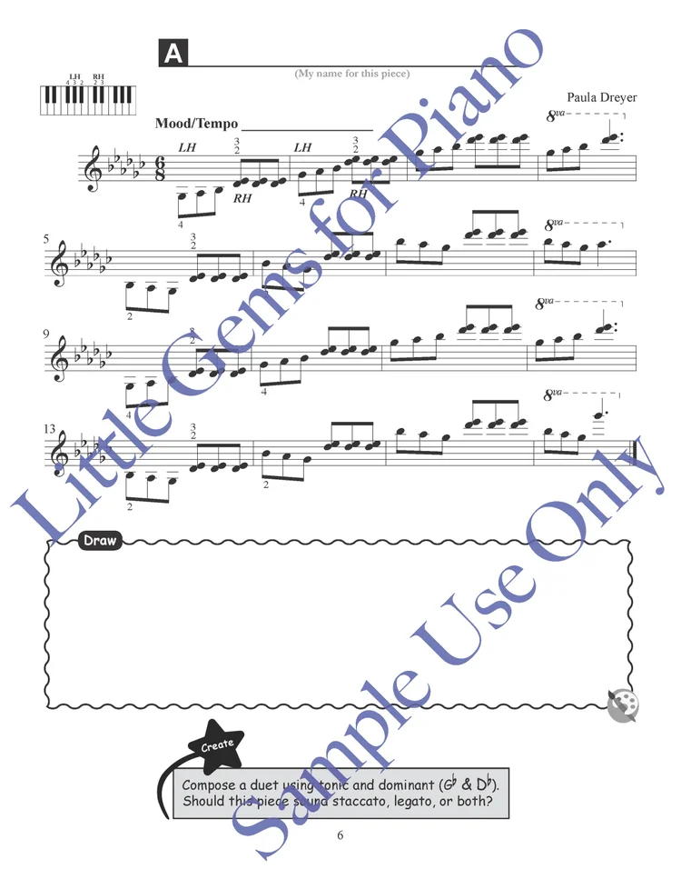 Little Gems for Piano Books – Primer Level for Beginners — Paula Dreyer ...