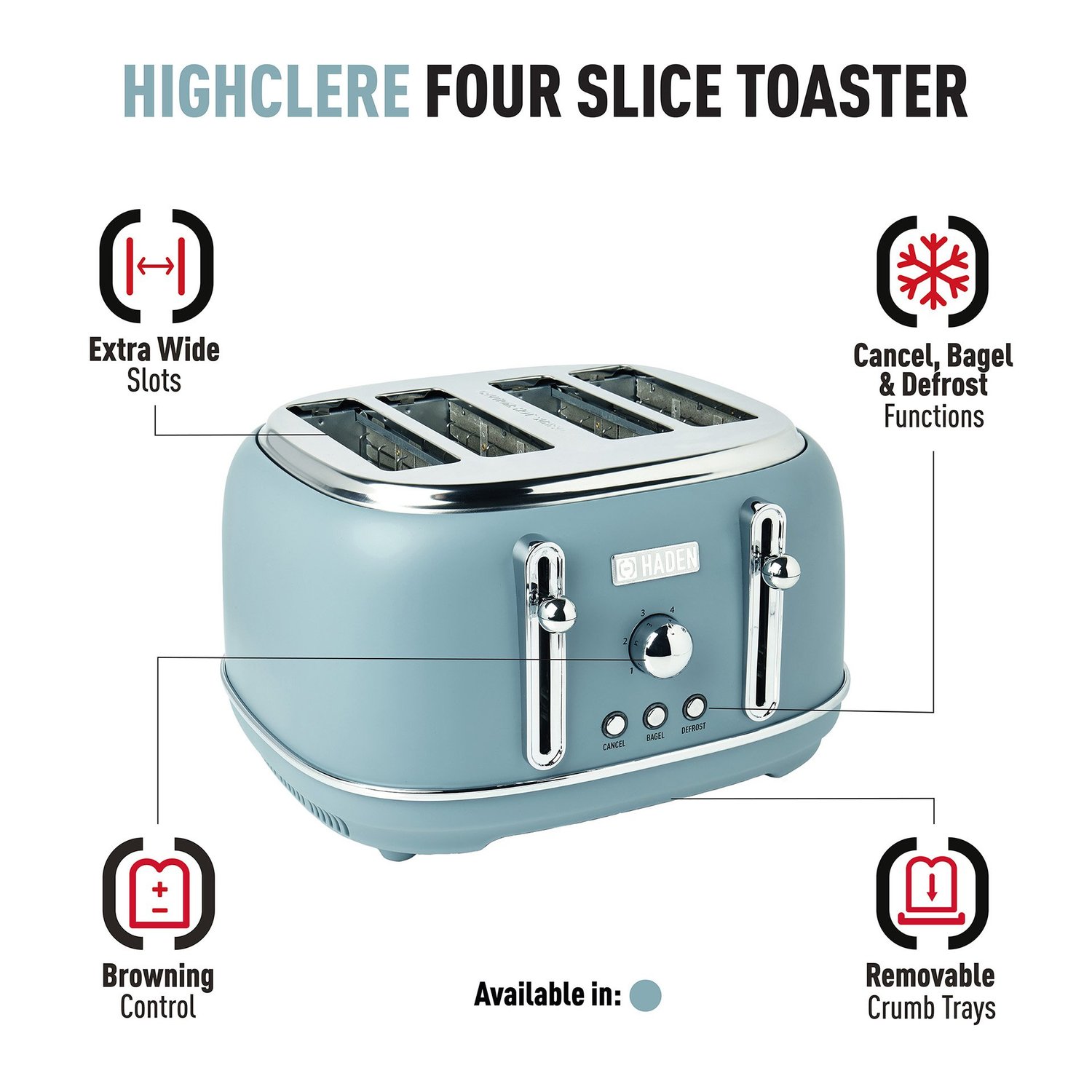 Dorset 2-Slice Toaster - Putty — Haden Canada