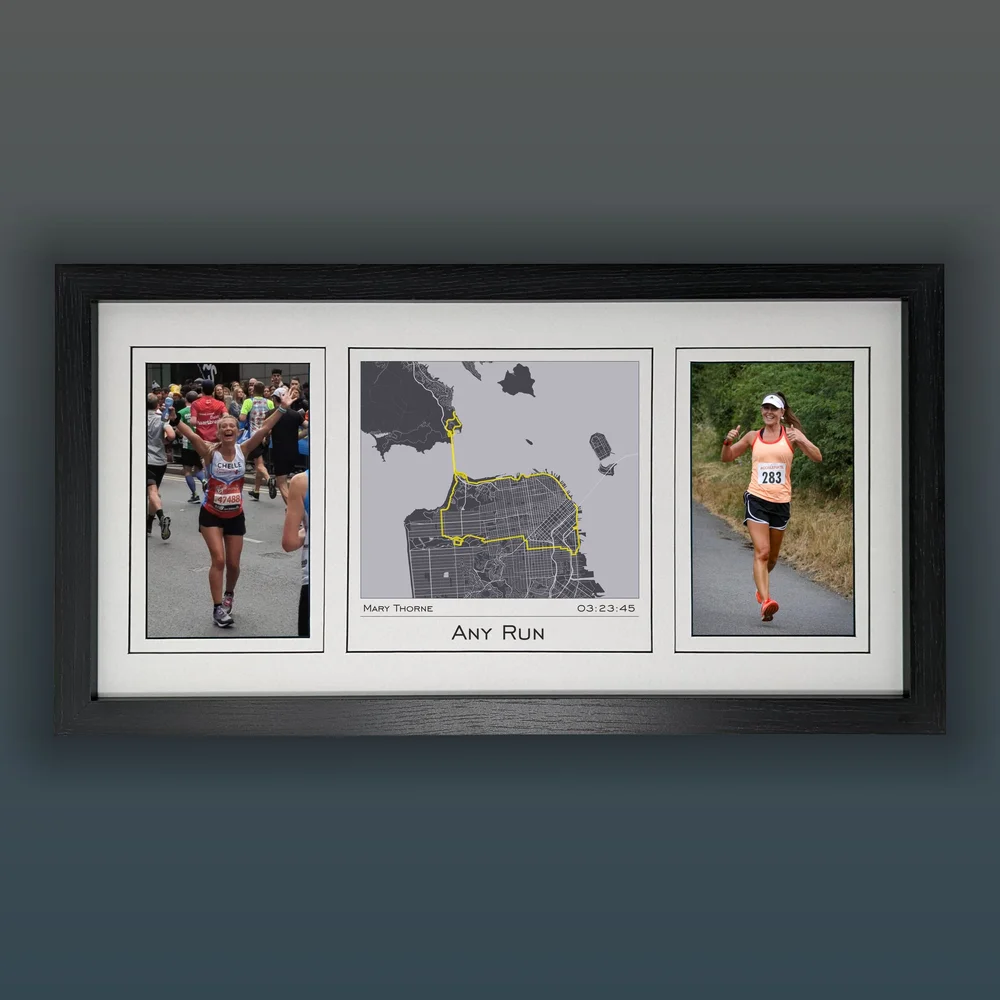 Race Bib & Photo Display Frame - Runner Gifts - Framing Glory - Gifts ...