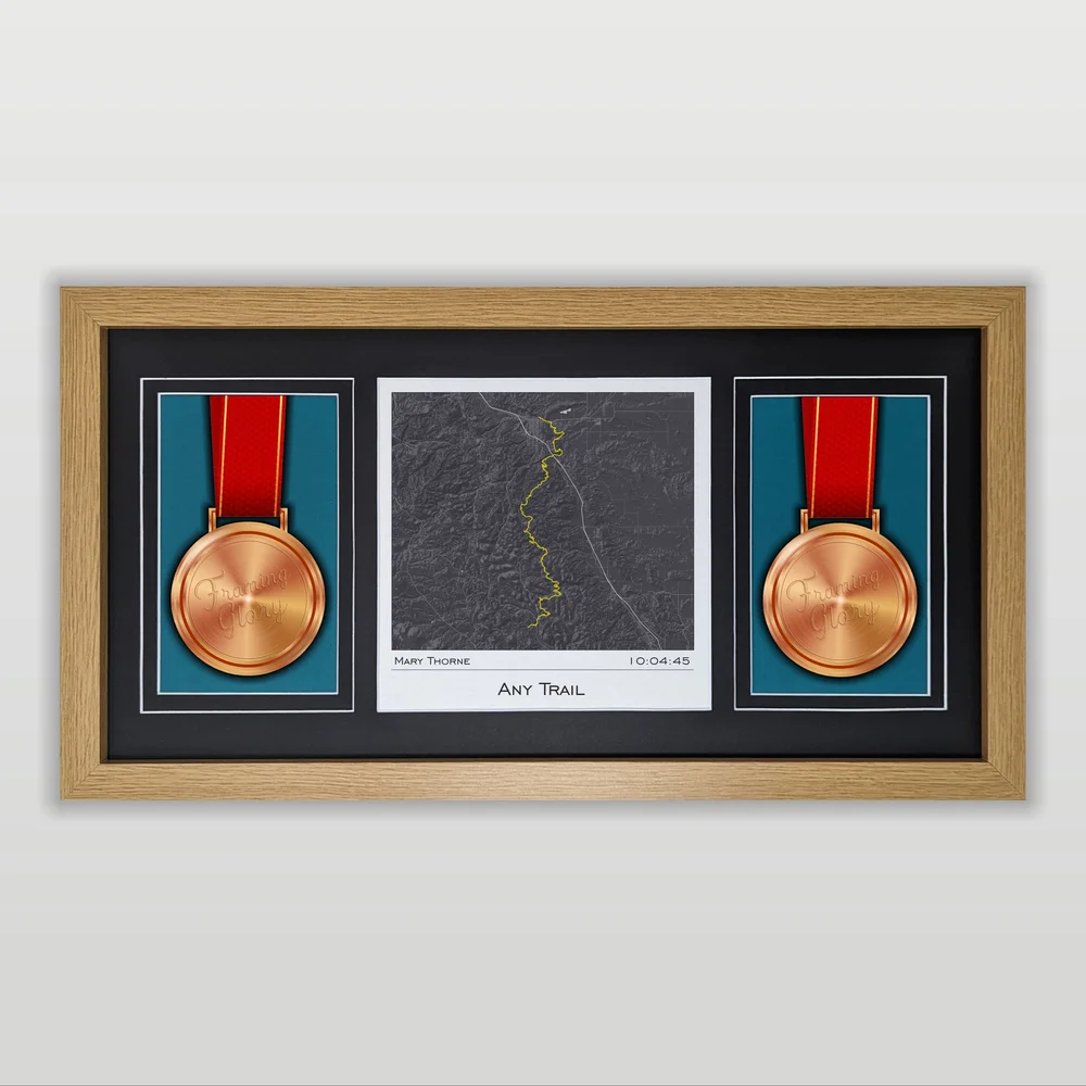 Trail Map, Photo & Medal Display Frame - Cross Country & Trail Running ...