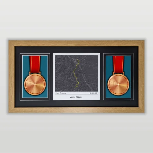 Trail Map, Photo & Medal Display Frame - Cross Country & Trail Running ...