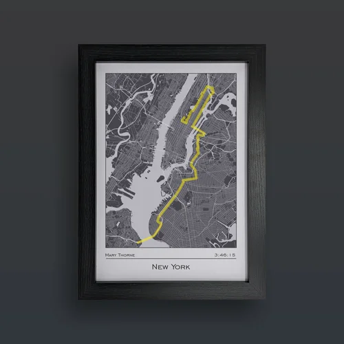 How to Print a Strava Map — Framing Glory - Gifts for Marathon Runners ...