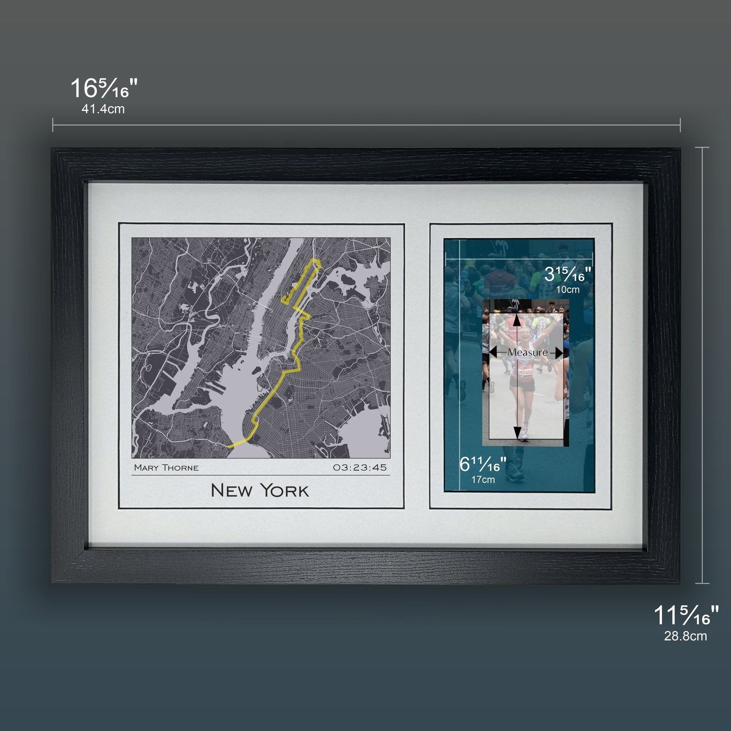 Chicago - Marathon Run Route Map Print - Framed - Marathon Gifts ...