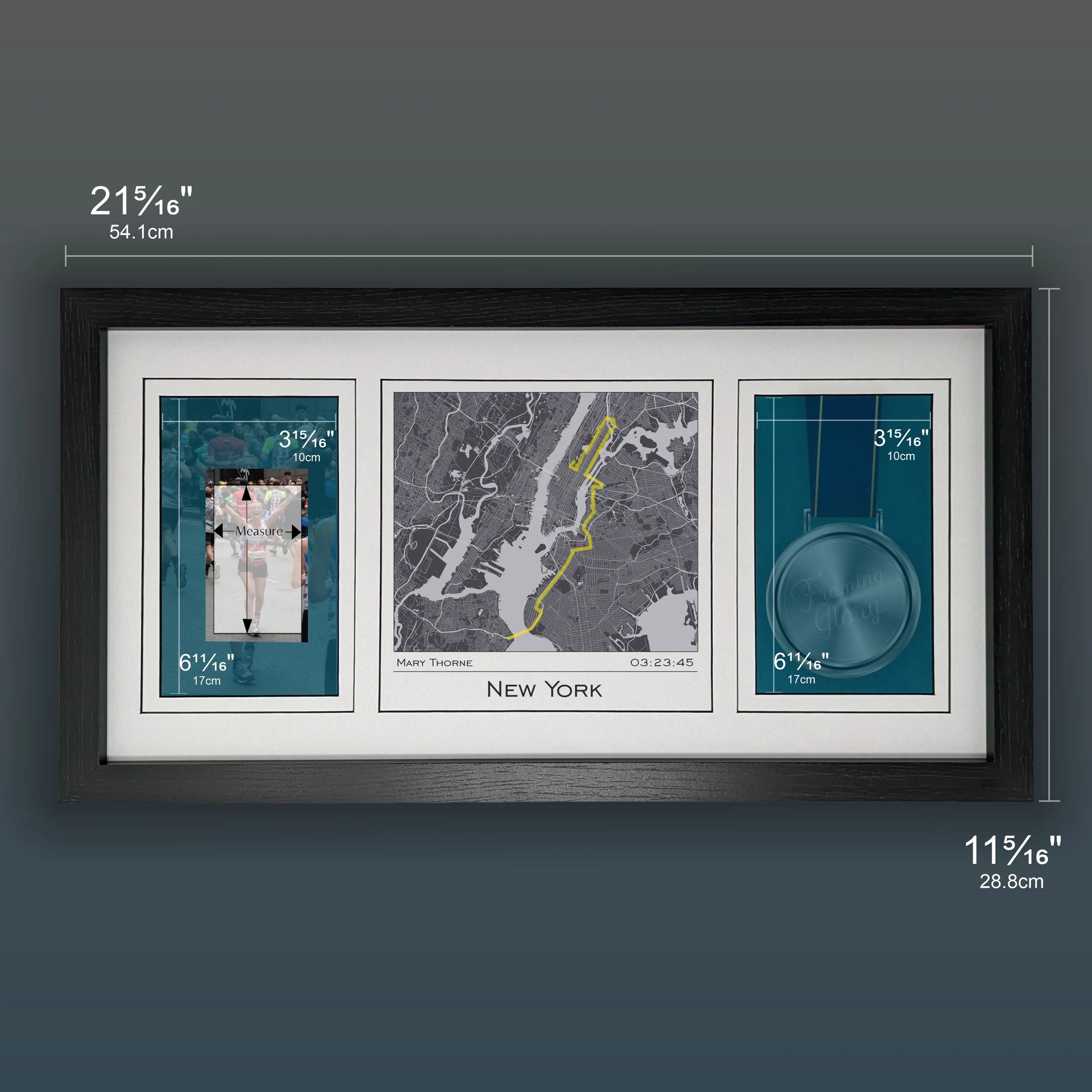 Map & Medal Display Frame - Runner Gifts - Framing Glory - Gifts for ...