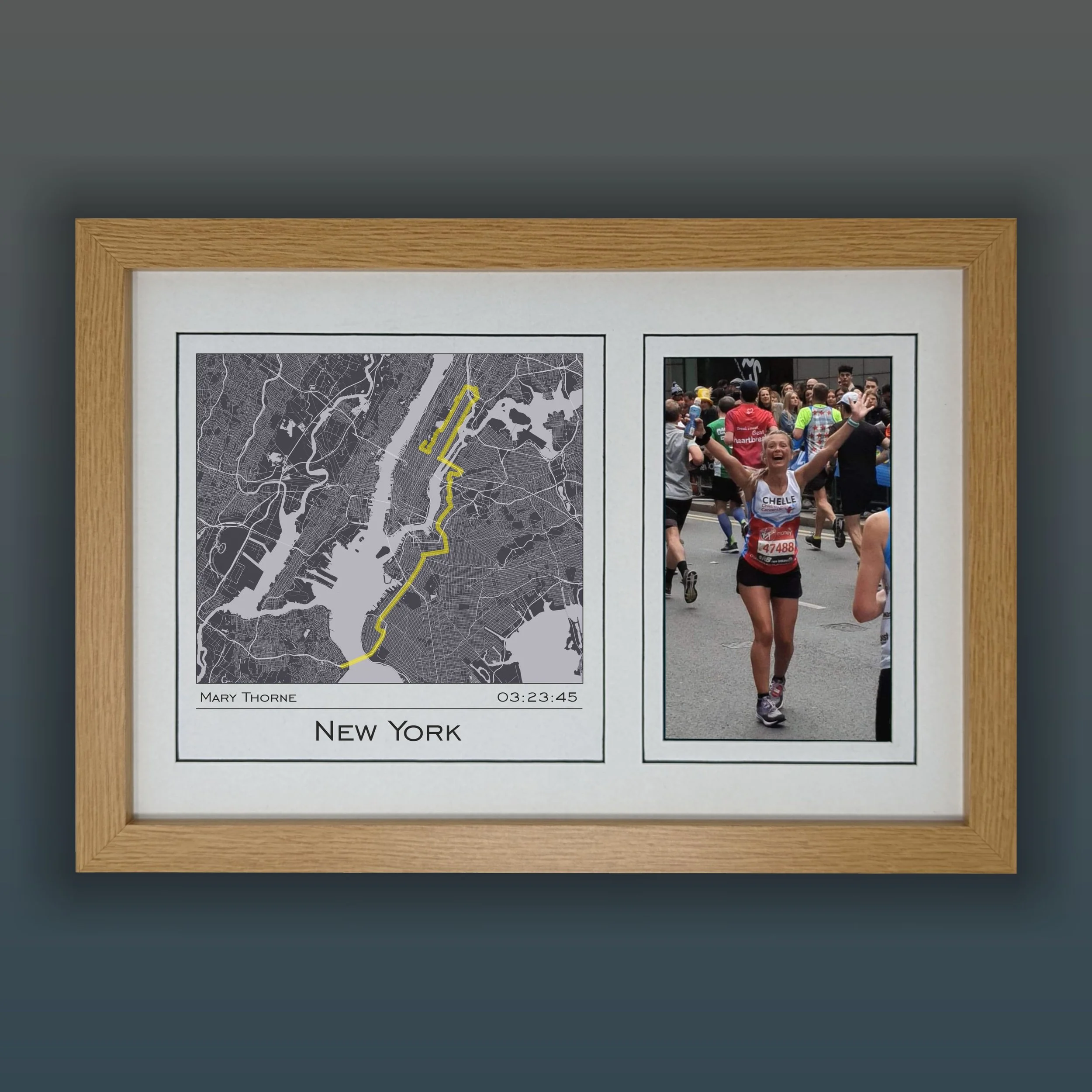 Map & Photo Display Frame - Runner Gifts - Framing Glory - Gifts for ...