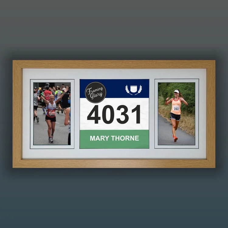 Race Bib, Photo & Medal Display Frame - Runner Gifts - Framing Glory ...