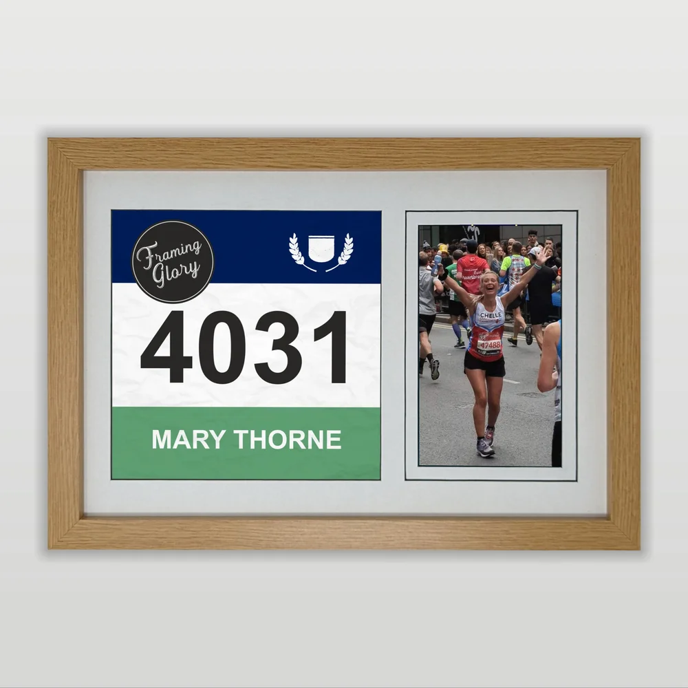Race Bib & Medal Display Frame - Runner Gifts - Framing Glory - Gifts ...