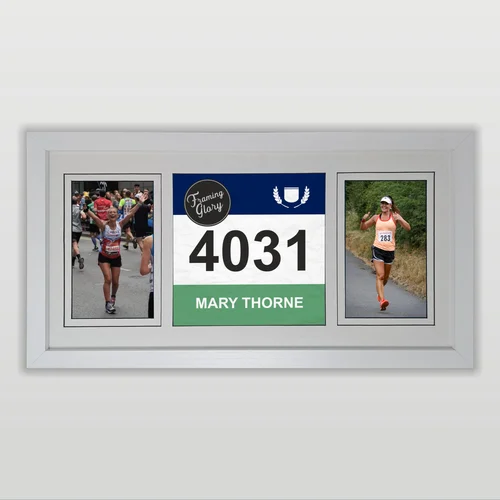 Race Bib & Medal Display Frame - Runner Gifts - Framing Glory - Gifts ...
