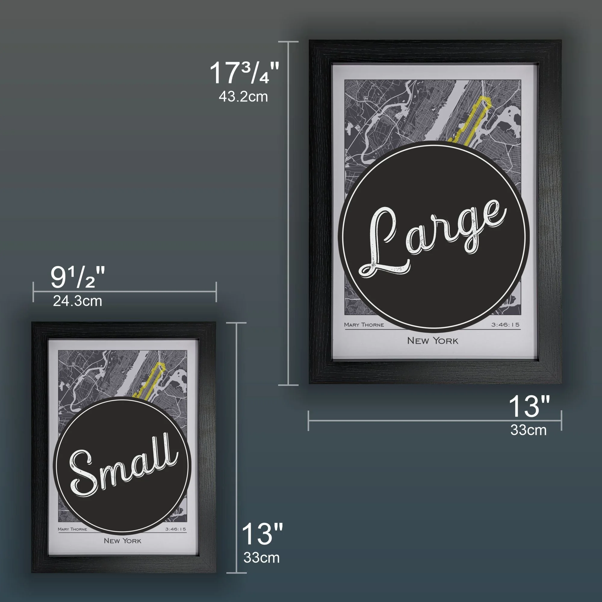 Bay to Breakers - Map & Double Photo Display Frame - Marathon Gifts ...
