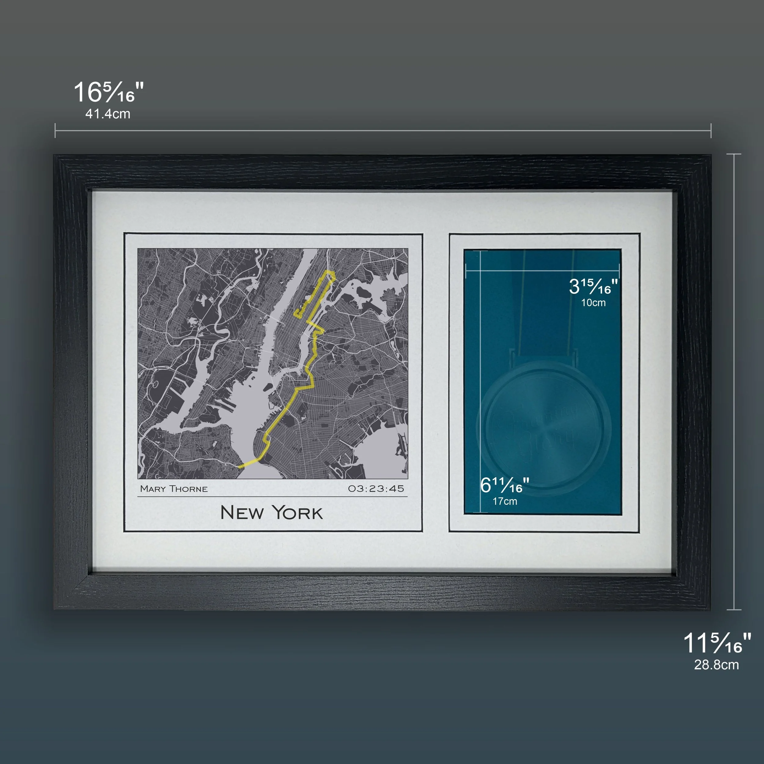 Trail Map, Photo & Medal Display Frame - Cross Country & Trail Running ...