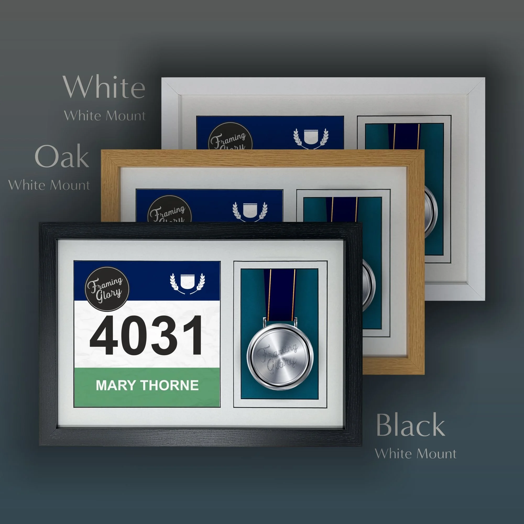 Trail Map, Photo & Medal Display Frame - Cross Country & Trail Running ...