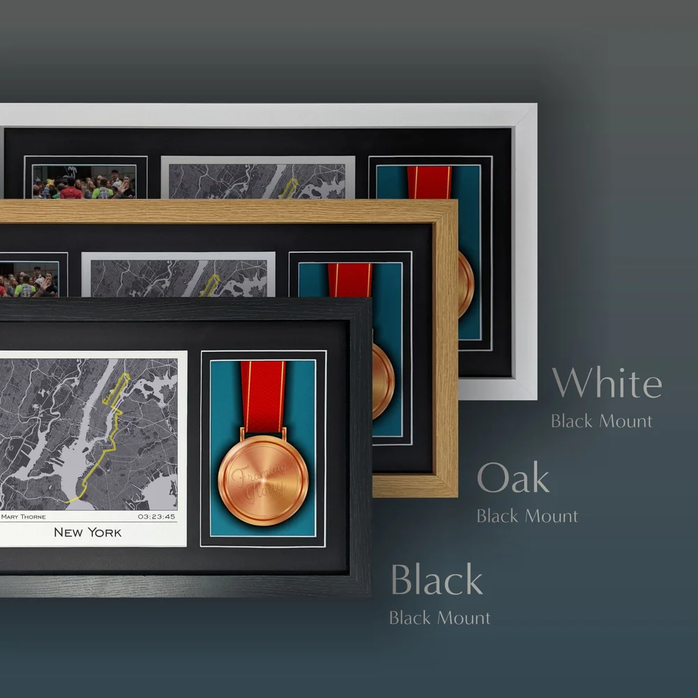 MCM Marine Corps - Marathon - Map & Double Medal Display Frame ...