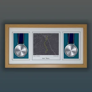 Trail Map, Photo & Medal Display Frame - Cross Country & Trail Running ...