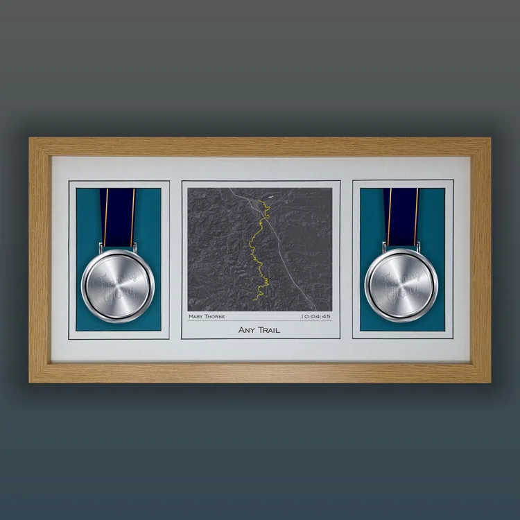 Trail Map, Photo & Medal Display Frame - Cross Country & Trail Running ...