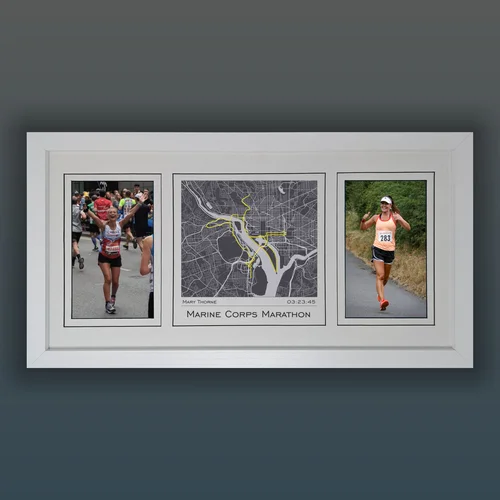 MCM Marine Corps - Marathon - Map & Double Medal Display Frame ...
