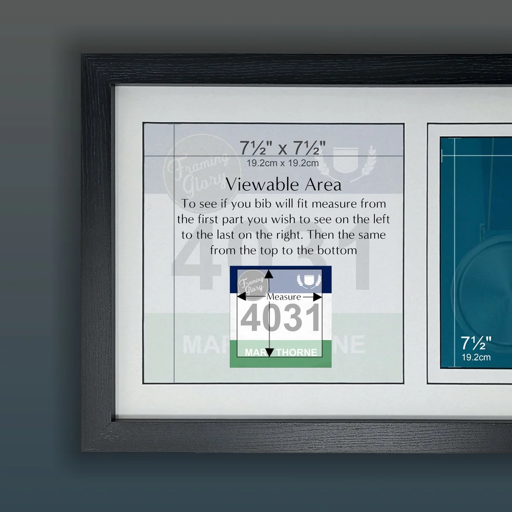 Race Bib Display Frames - Can be made for "Any" event — Framing Glory ...