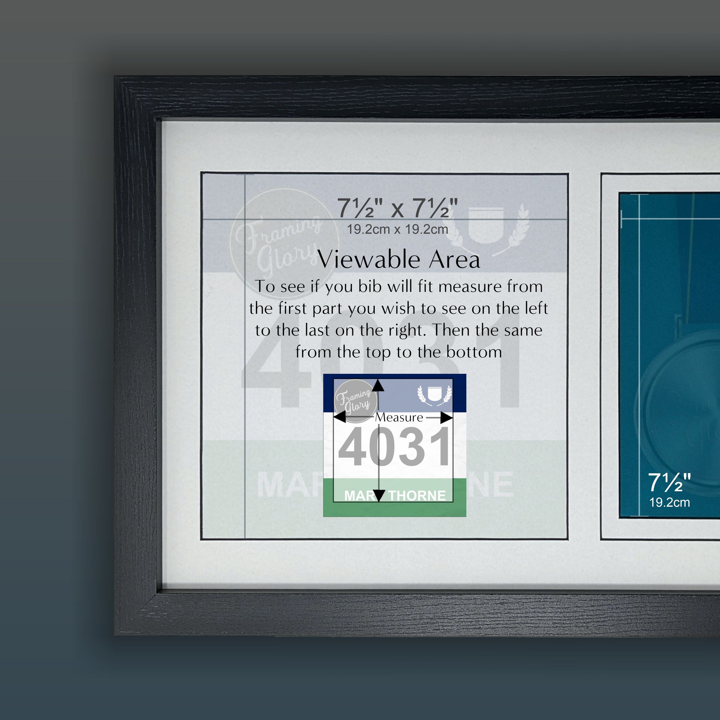 Race Bib Display Frames - Can be made for "Any" event — Framing Glory ...