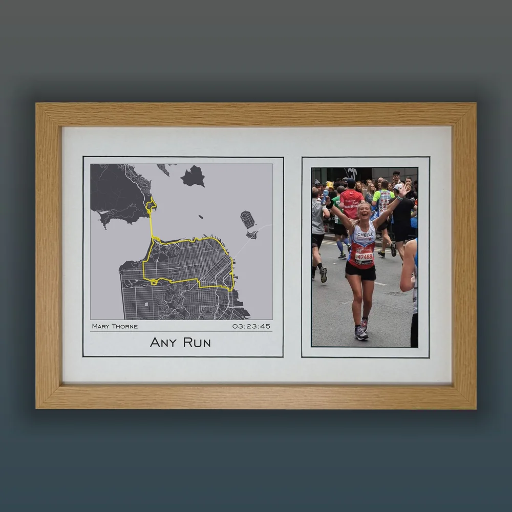 Race Bib & Photo Display Frame - Runner Gifts - Framing Glory - Gifts ...
