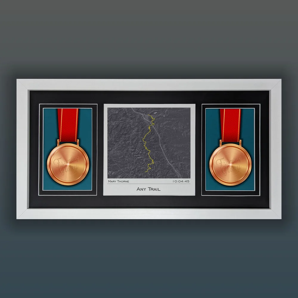 Trail Map, Photo & Medal Display Frame - Cross Country & Trail Running ...