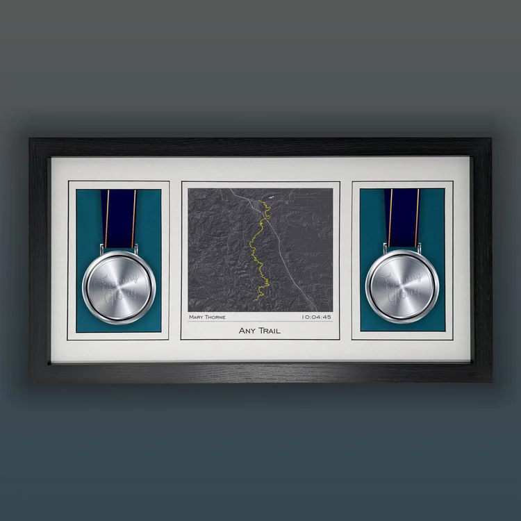 Trail Map, Photo & Medal Display Frame - Cross Country & Trail Running ...