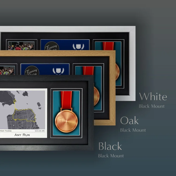 Race Bib & Photo Display Frame - Runner Gifts - Framing Glory - Gifts ...