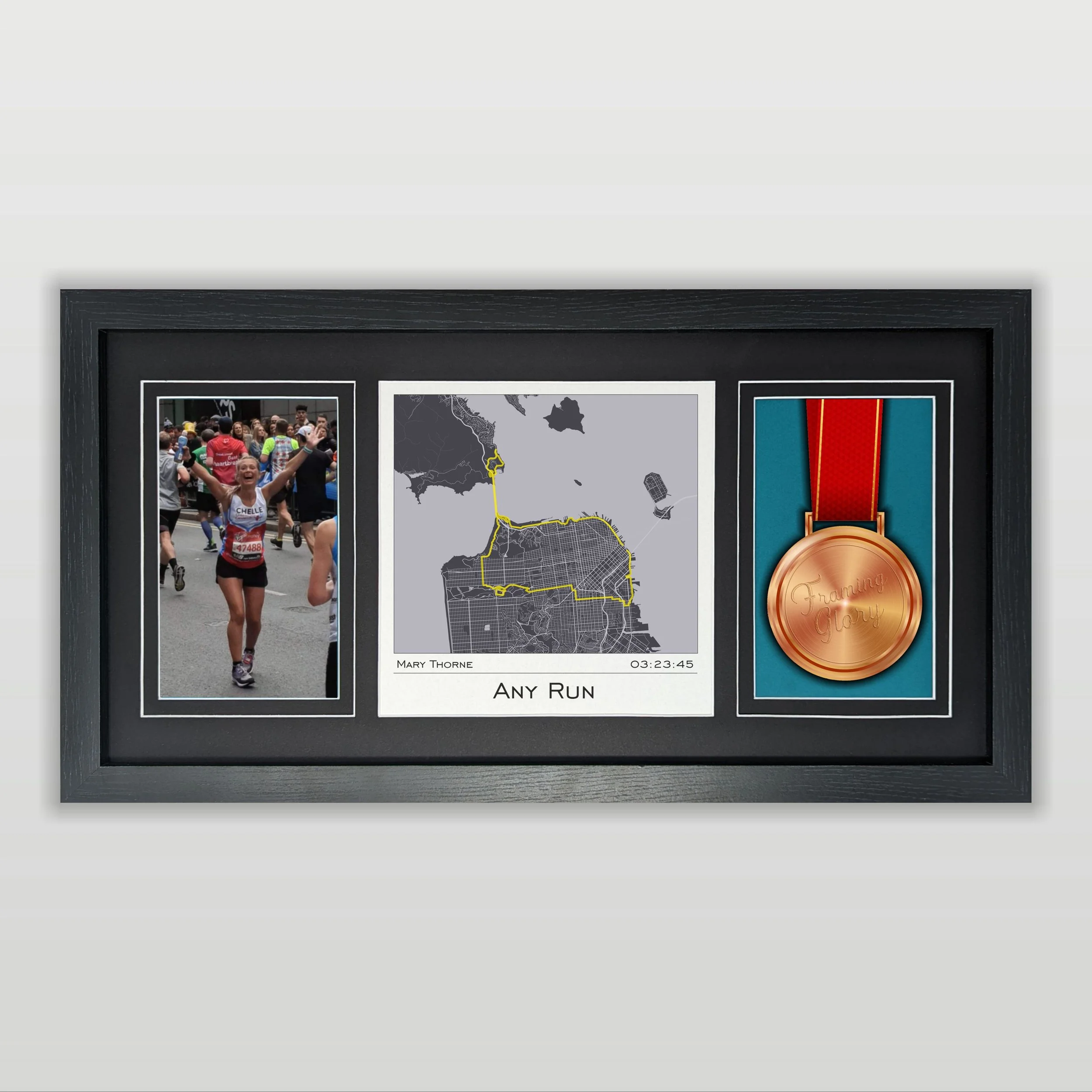 Map & Medal Display Frame - Runner Gifts - Framing Glory - Gifts for ...