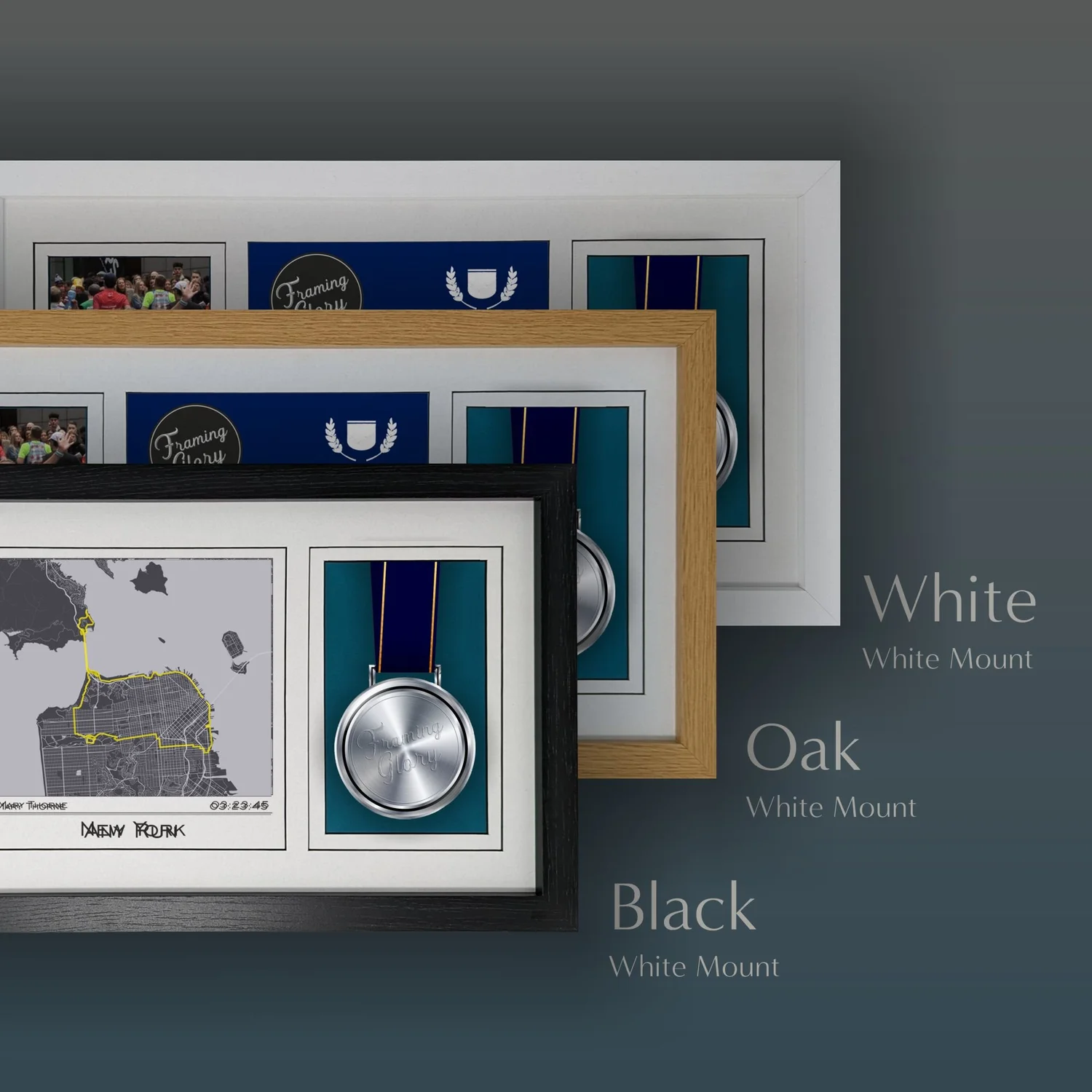 Map & Photo Display Frame - Runner Gifts - Framing Glory - Gifts for ...