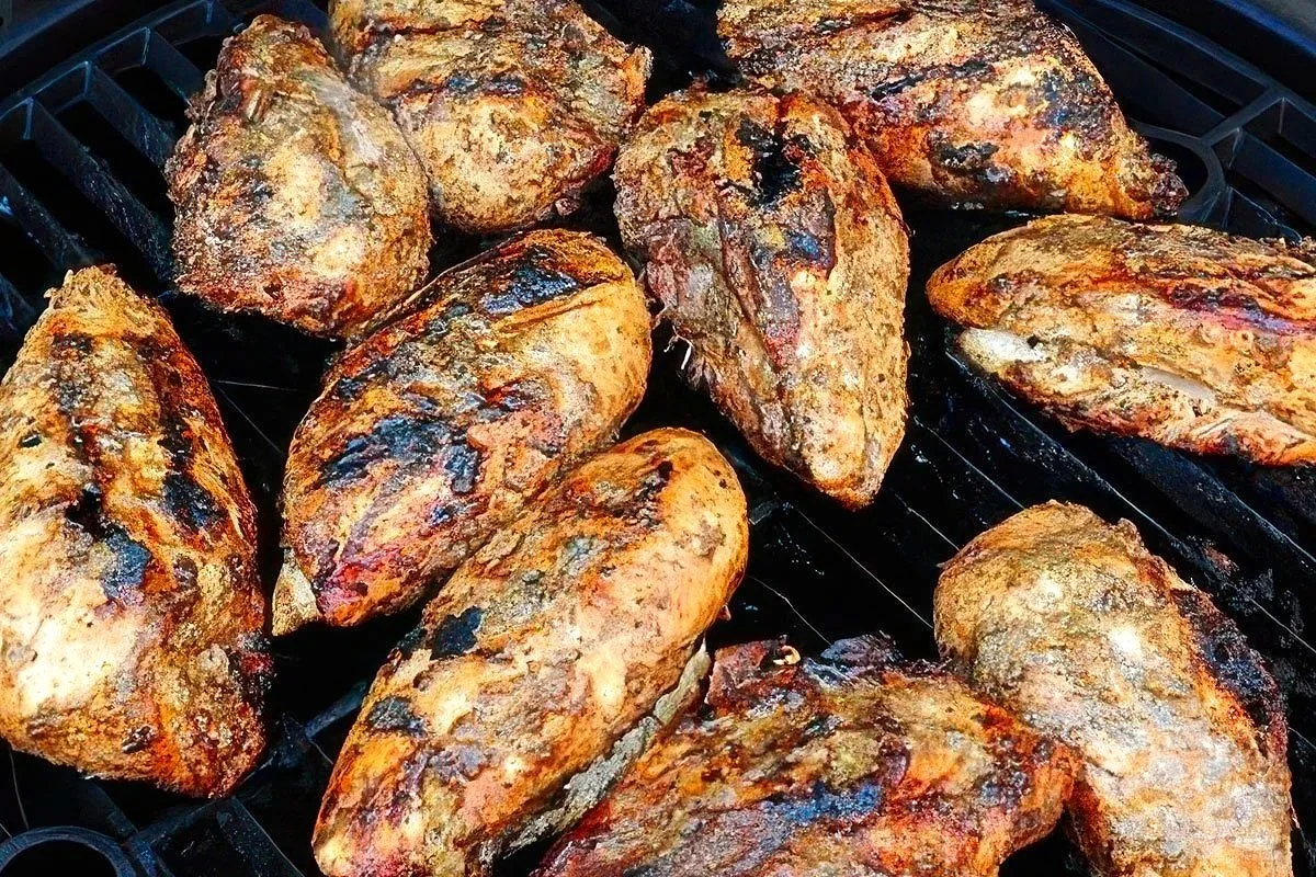 Authentic Jerk Chicken Recipe over Charcoal with Pimento Wood — Smoke ...