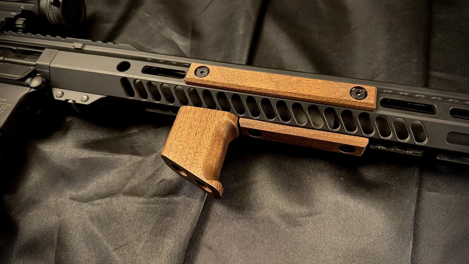 Shop — RAILWOODS M-Lok Rail Covers and Wood AR15 Furniture