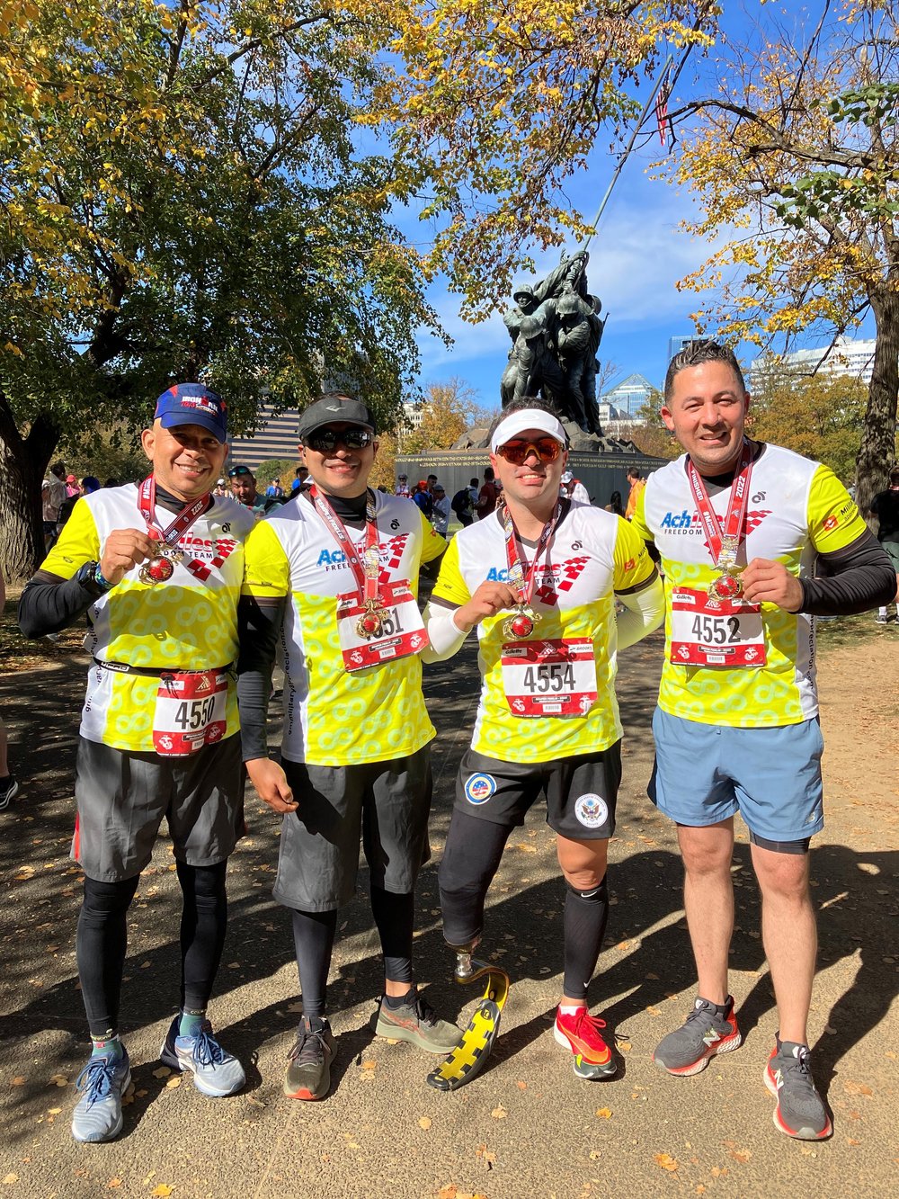 Achilles Athletes and Veterans Conquer 47th Marine Corps Marathon, 10K ...