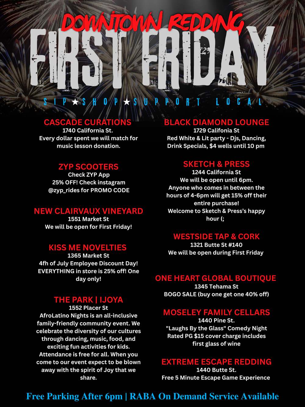 First Fridays — Viva Downtown Redding