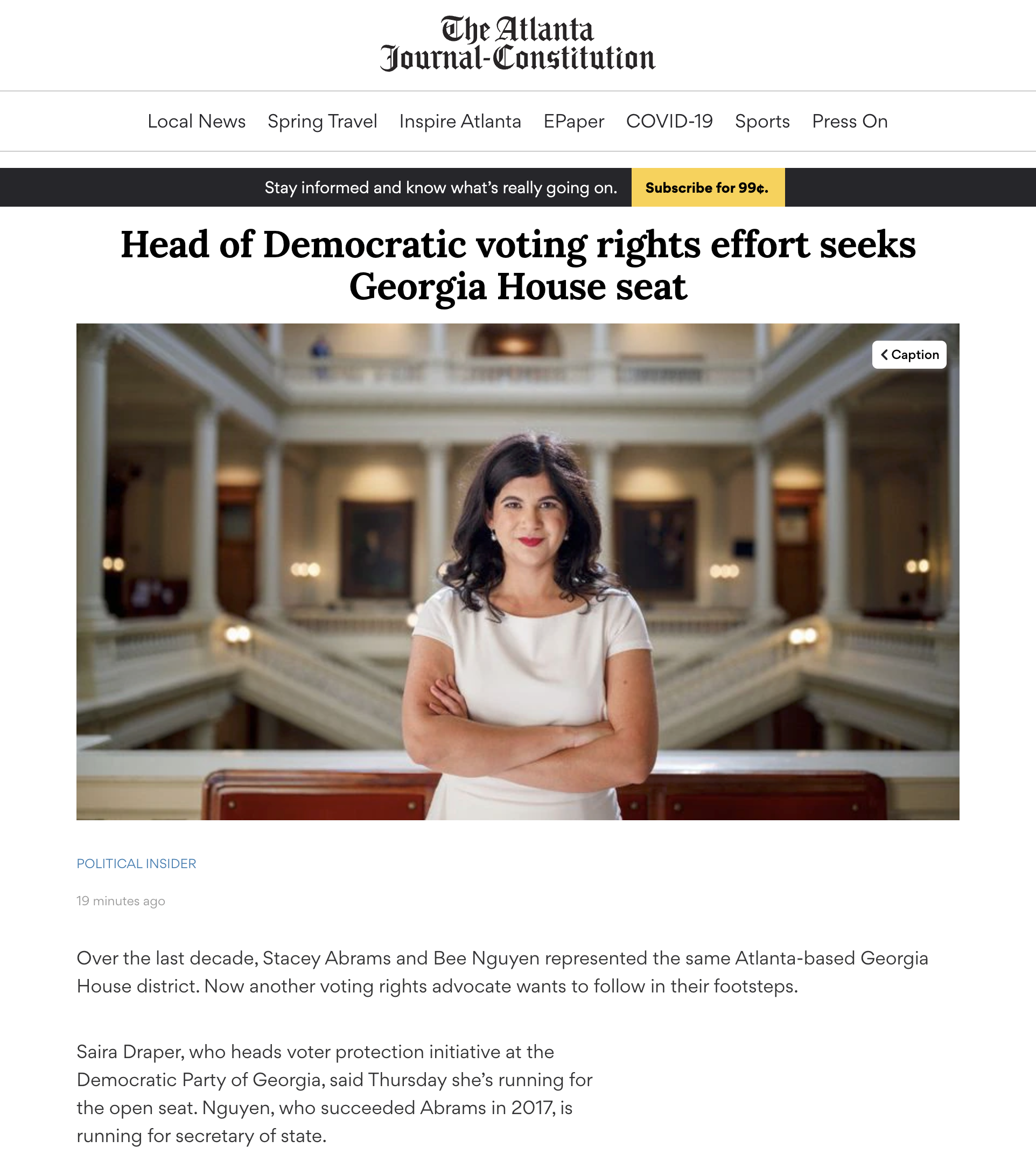 Saira Draper for Georgia House District 90 - GA HD 90