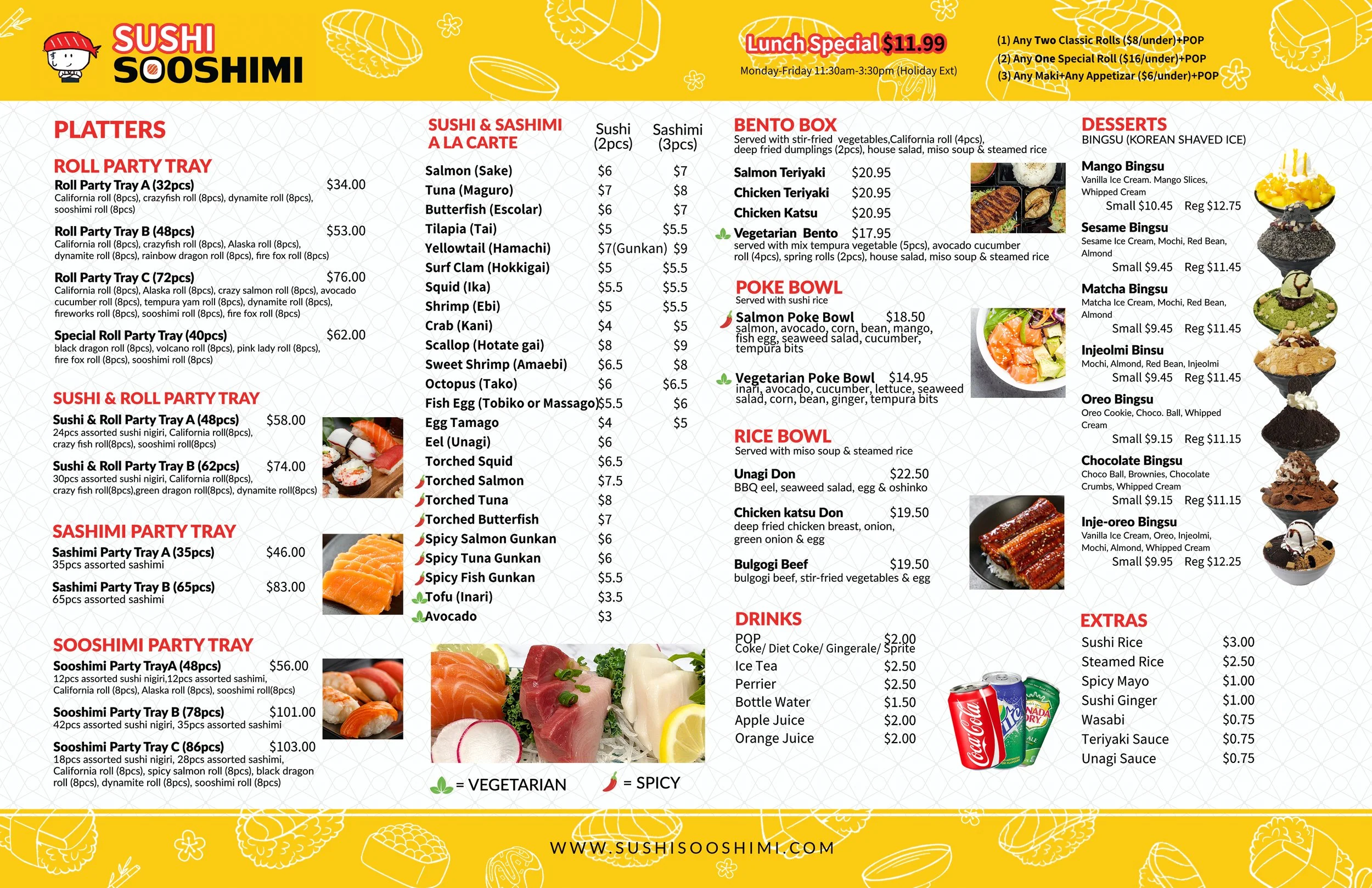 WHOLE MENU — Sushi Sooshimi