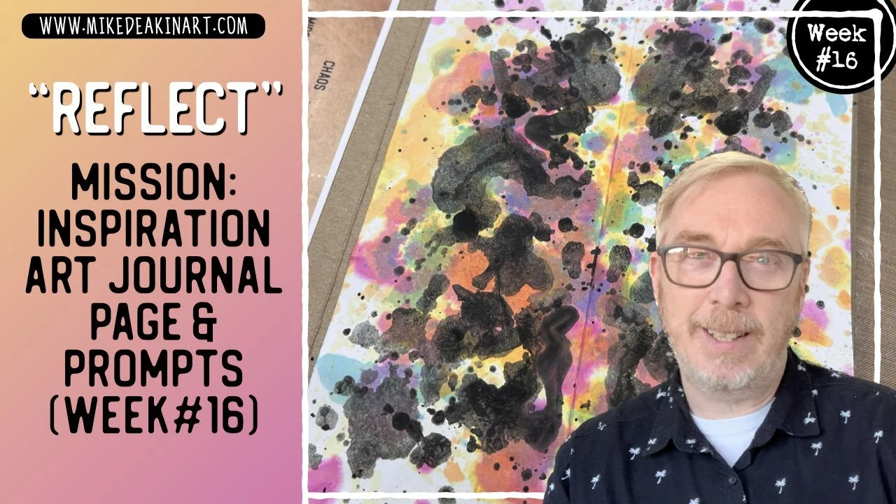 "Reflect" - Art Journal Collage for WK#16 Mission:Inspiration Art ...