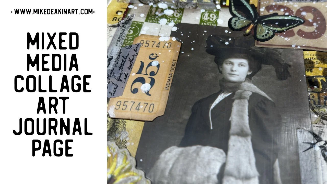 "Live in the Moment" - A Cluster Collage Art Journal Page. — Mike ...