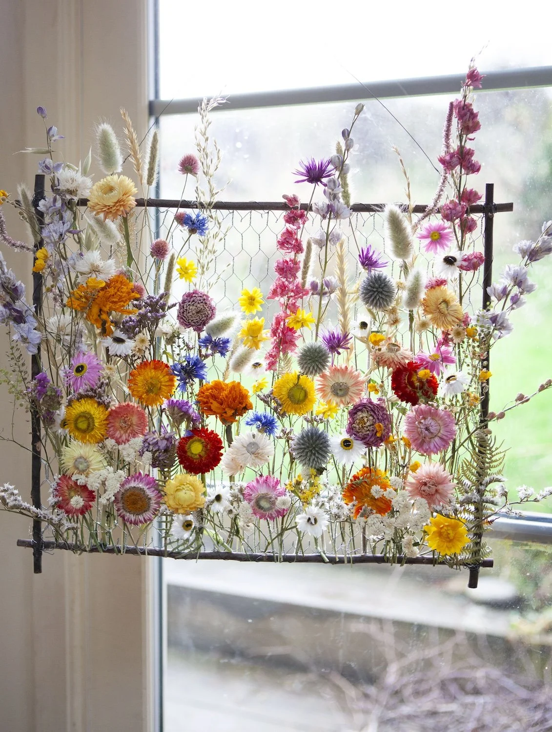 Sun & Flowers everlasting flower panel — Layla Robinson