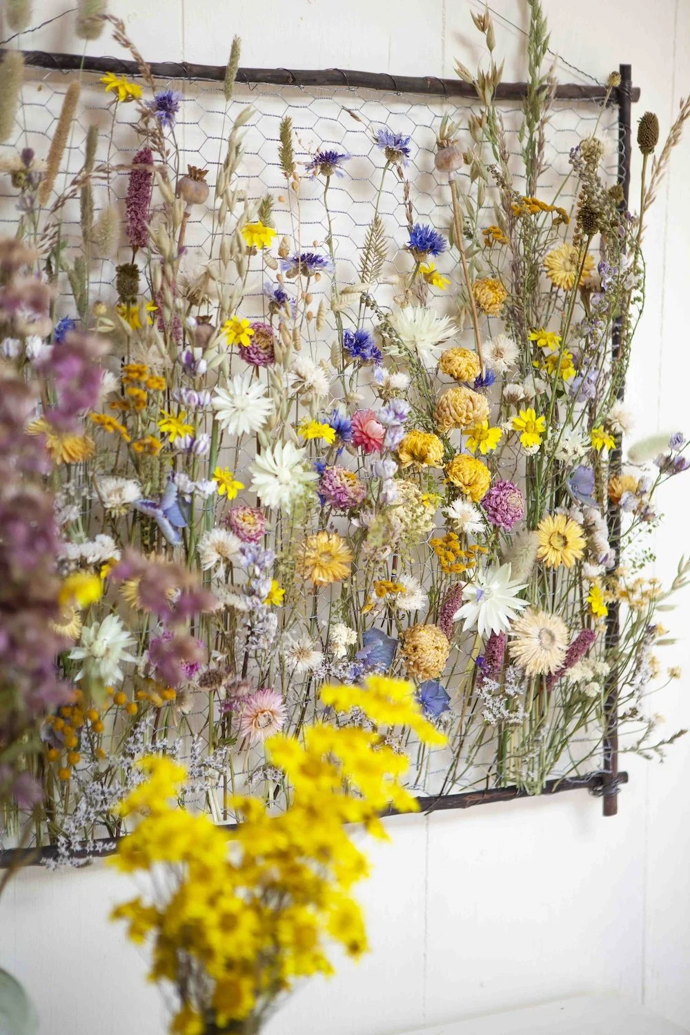 Sun & Flowers everlasting flower panel — Layla Robinson