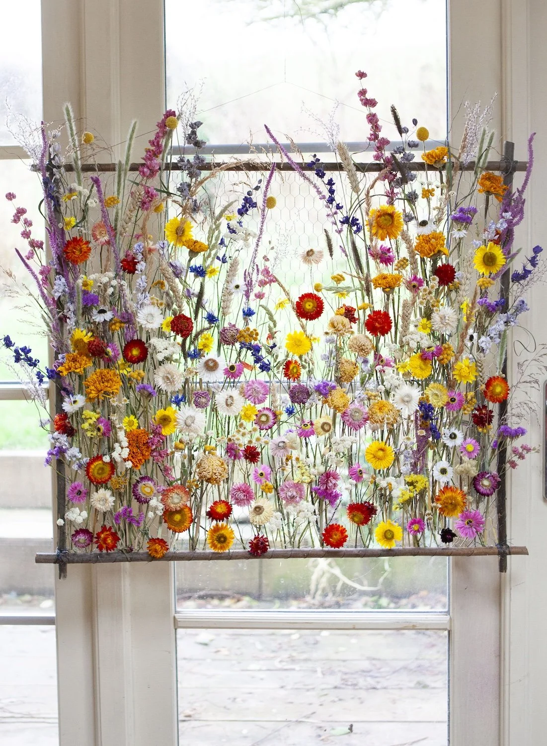 Sun & Flowers everlasting flower panel — Layla Robinson