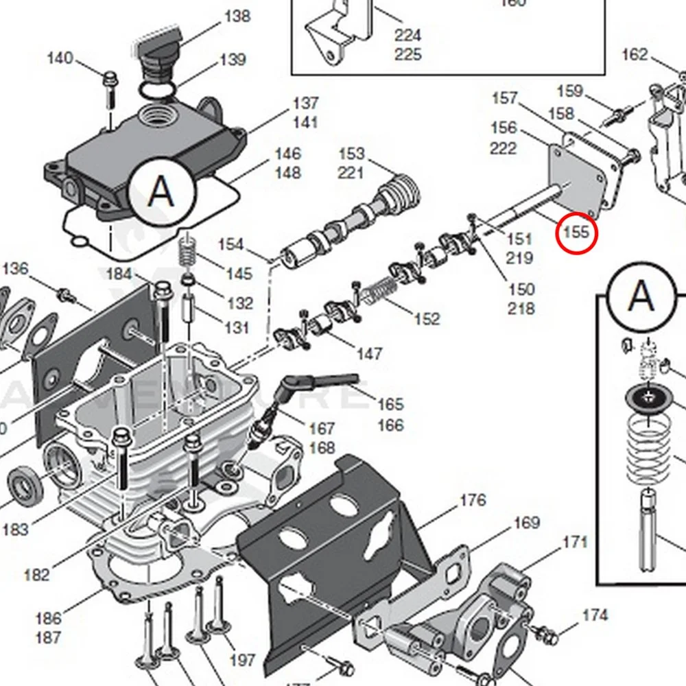 Robins 295cc Engine Parts — Shop Golf Cart Parts — United Metro Golf Cart