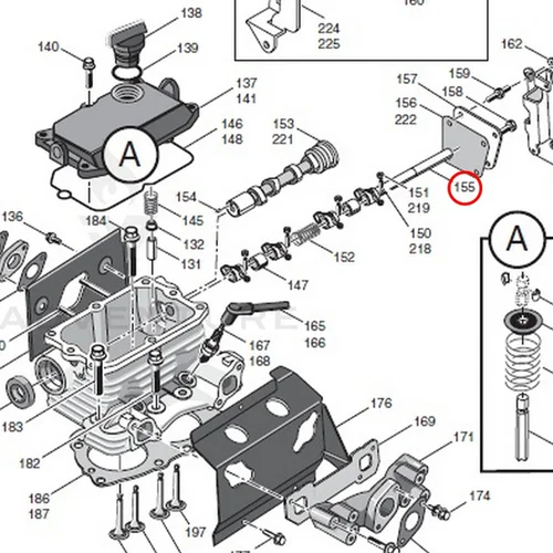 Robins 295cc Engine Parts — Shop Golf Cart Parts — United Metro Golf Cart