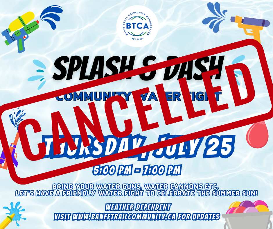 July Splash & Dash CANCELLED — Banff Trail Community Association