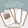 Modern Canva Crochet Pattern Template — bags by bento