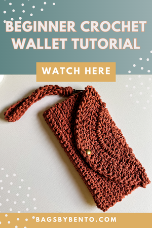 Easy crochet wallet for beginner — bags by bento